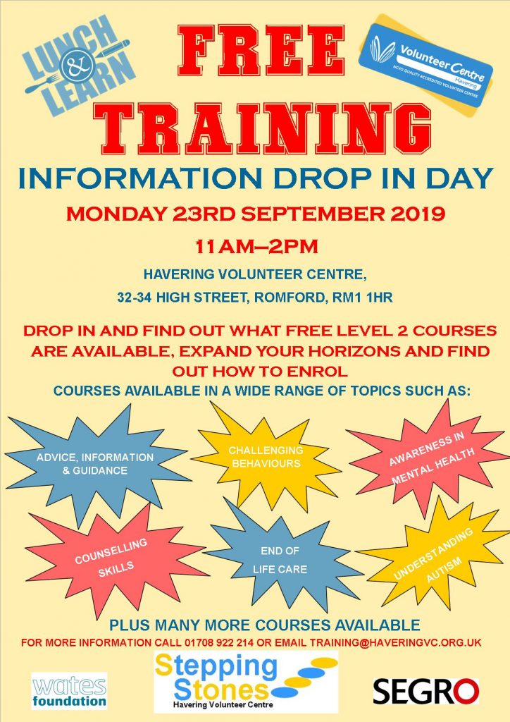 Free Training Open Day | Havering Volunteer Centre