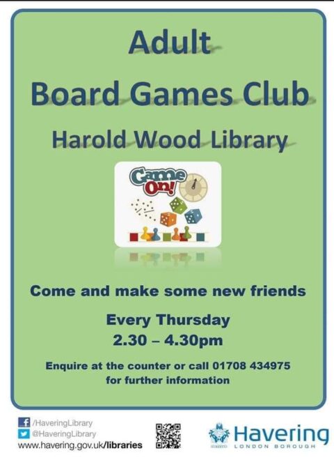 ADULT BOARD GAMES – HAROLD WOOD LIBRARY | Havering Volunteer Centre